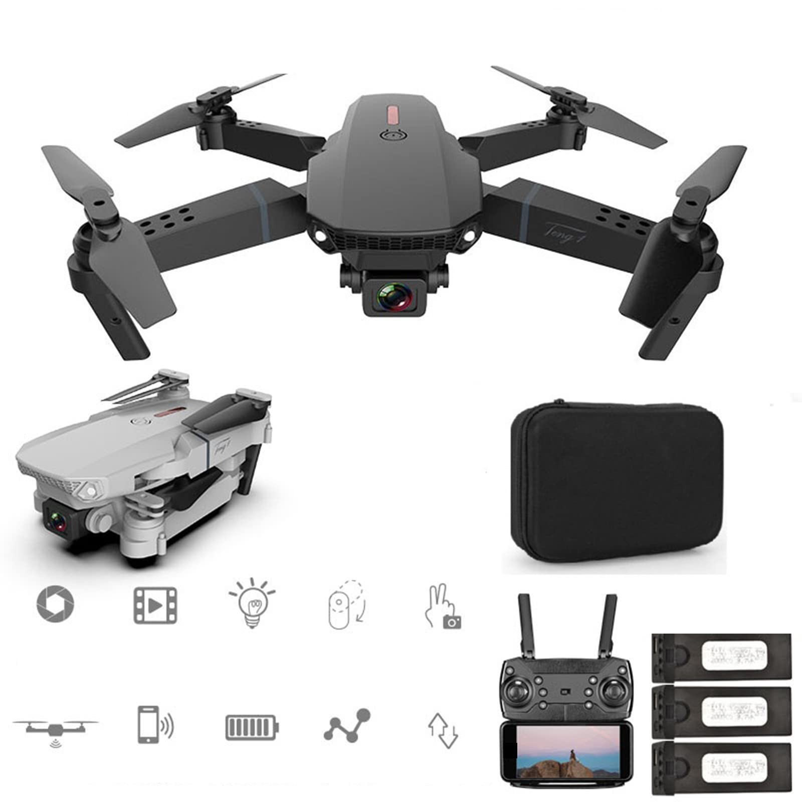 BINGLI UAV 4k High Definition Dua’l Camera Aerial Photography Fixed ...