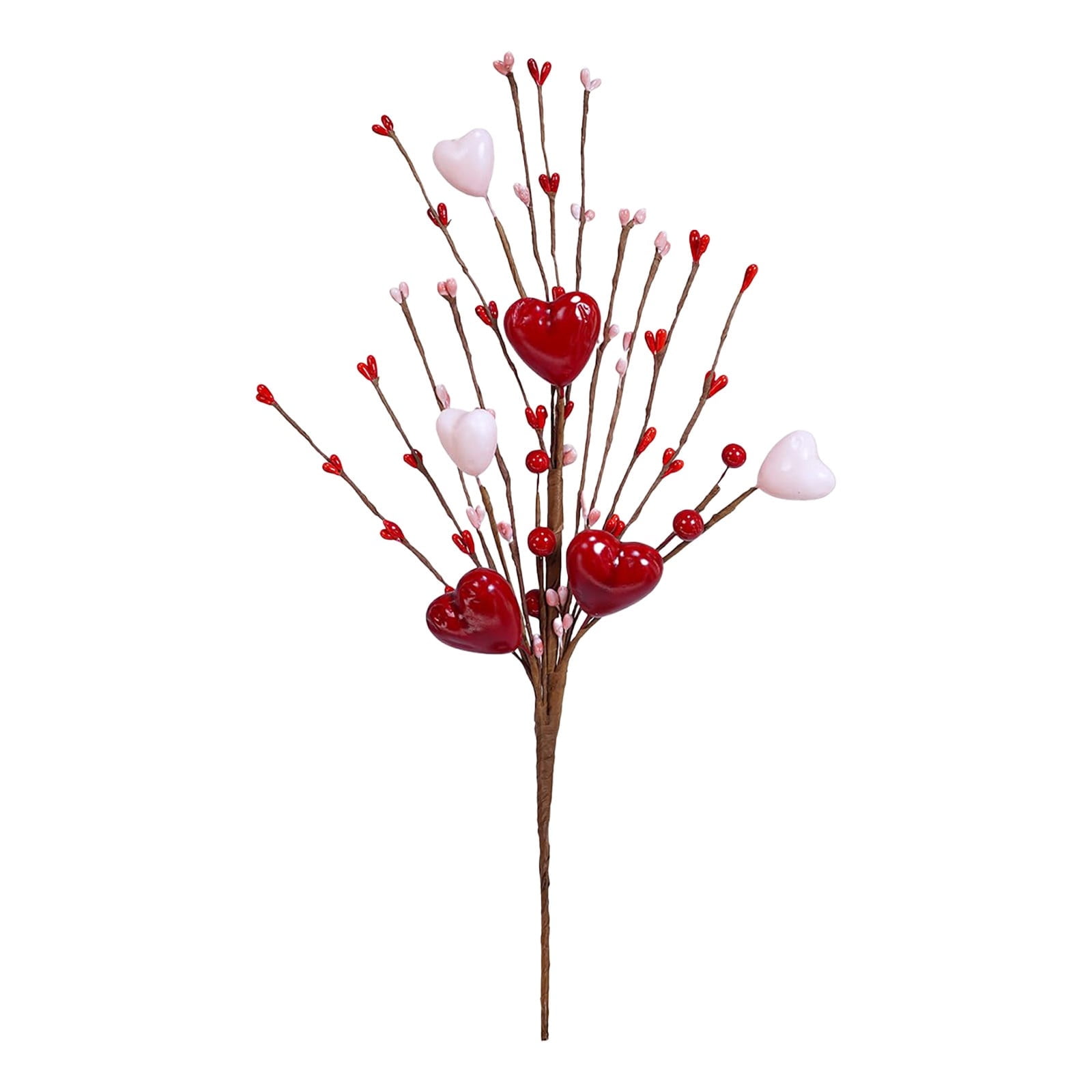 BINGLI Valentine's Day Heart Berry Red Pink Artificial Heart Shaped ...