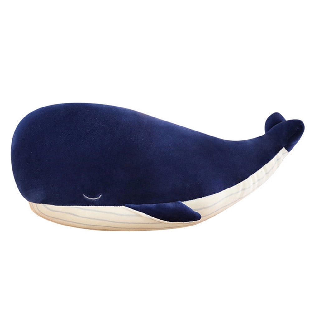 BINGLI Whale Doll Pillow Plush Stuffed Soft Pillow Doll Cartoon Blue ...