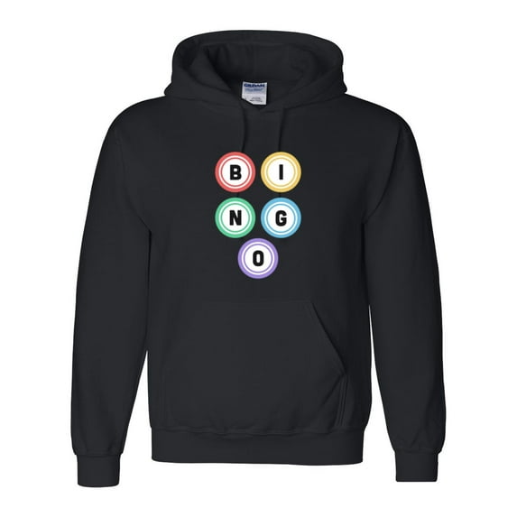 BINGO Balls A Lucky Number Gambling Fun Game Play Hobby Graphic Hoodie ...