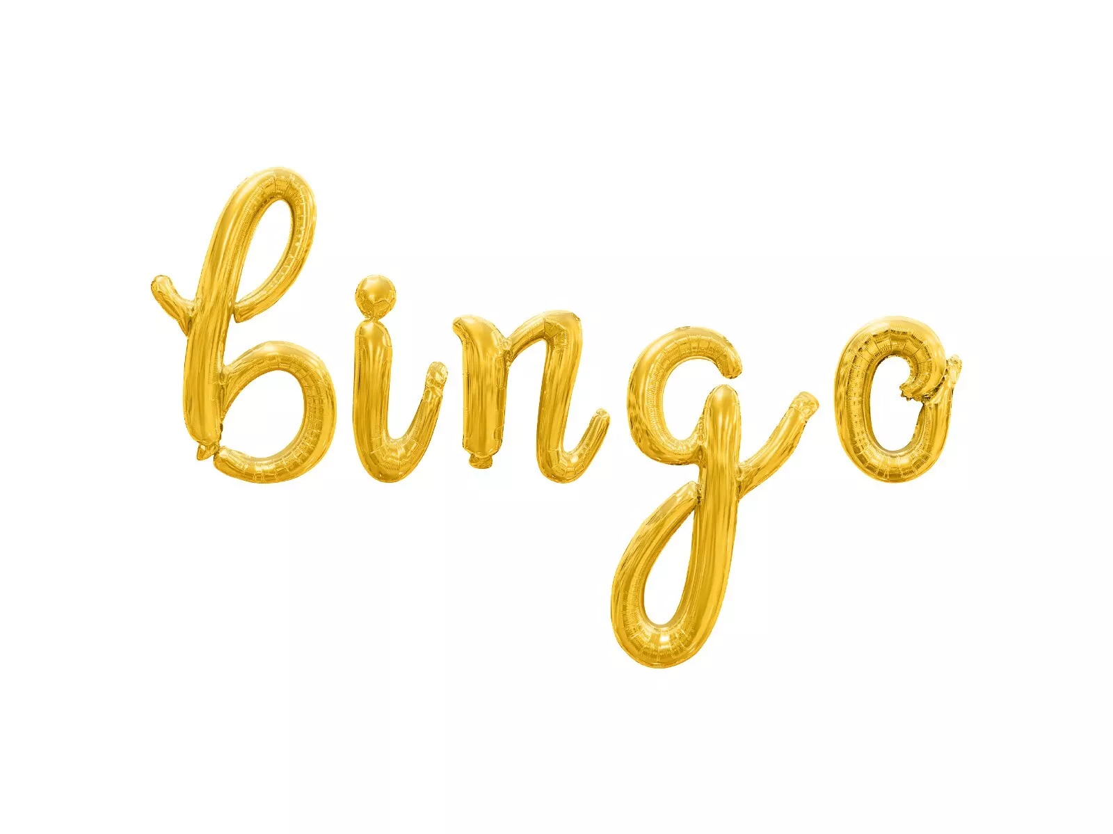 BINGO Cursive Letter Balloon Banner - Number Match Game Party ...