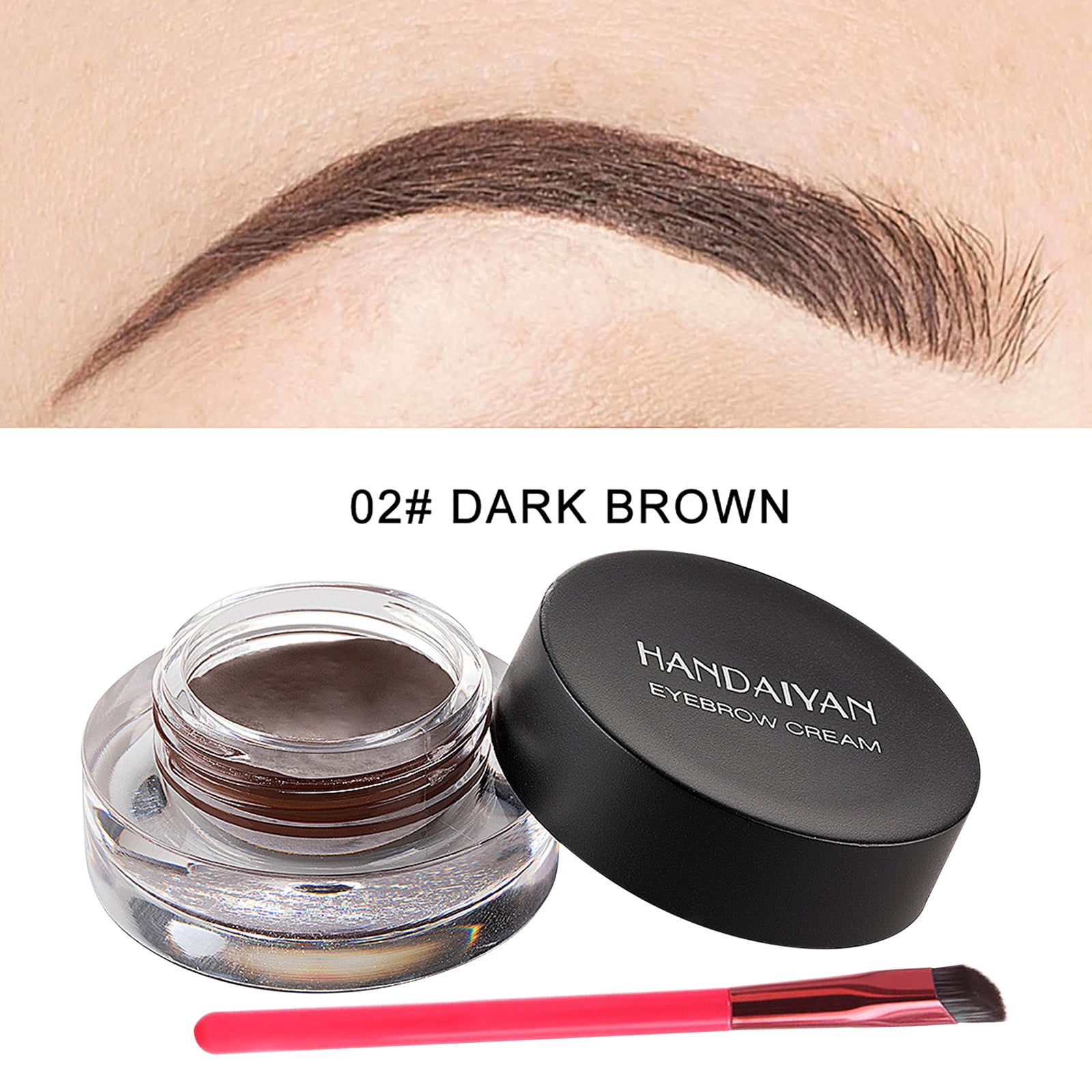 BINGTAOHU 4D Hair Stroke Brow Stamp Brush, Realistic Eyebrow Brush ...
