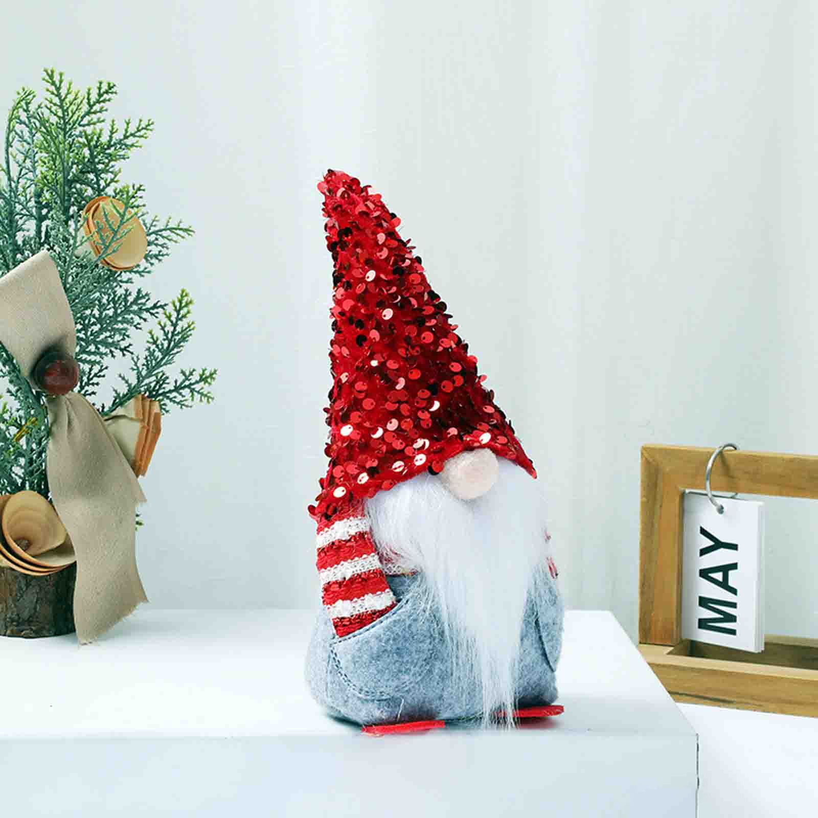 BINGTAOHU Gnome Christmas Gnomes Plush Christmas Tiered Tray Decor ...