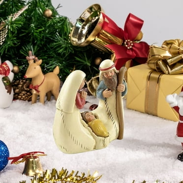 Wonder Garden 12.5 INCH Lighted Nativity Set Figurines with Moss ...