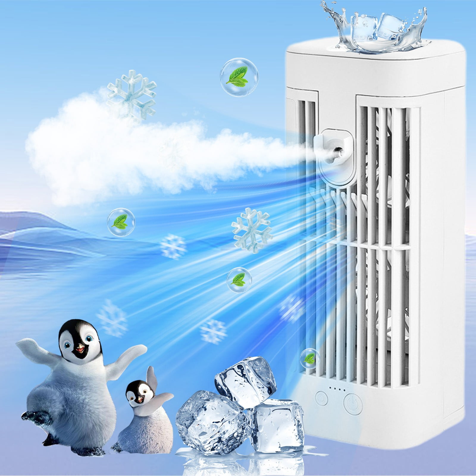 BINGTAOHU Portable Automatic Remote Conditioner Fan Usb Conditioner ...