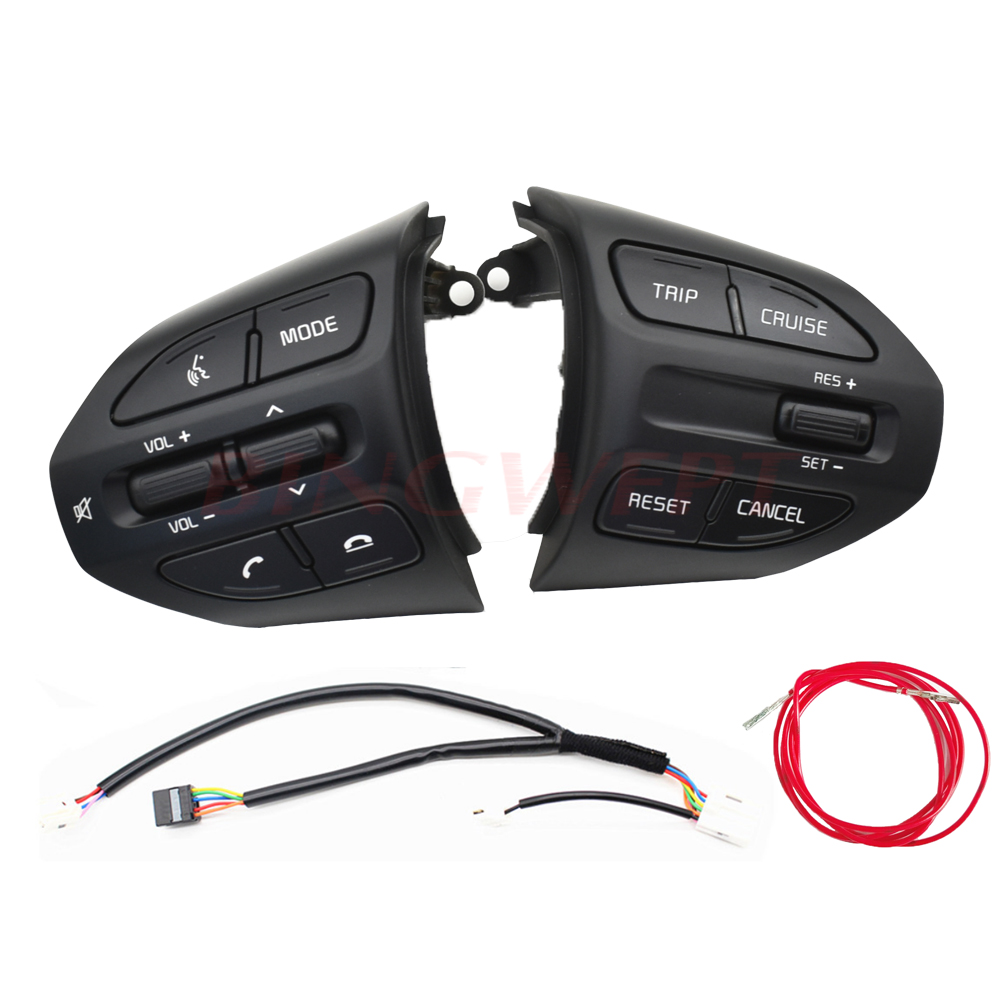 BINGWFPT Steering Wheel Button For KIA K2 RIO 2017 2018 RIO X LINE Buttons - Walmart.com