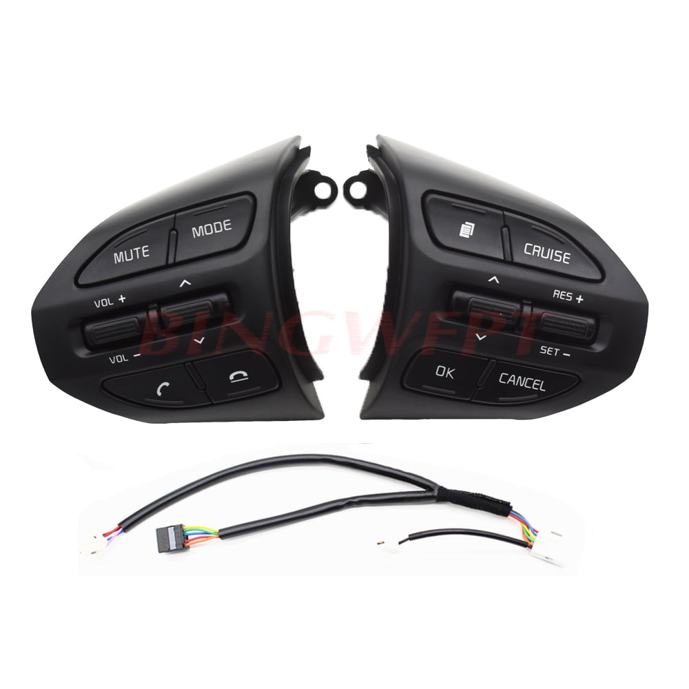 BINGWFPT Steering Wheel Button For KIA K2 RIO 2017 2018 RIO X LINE Buttons - Walmart.com