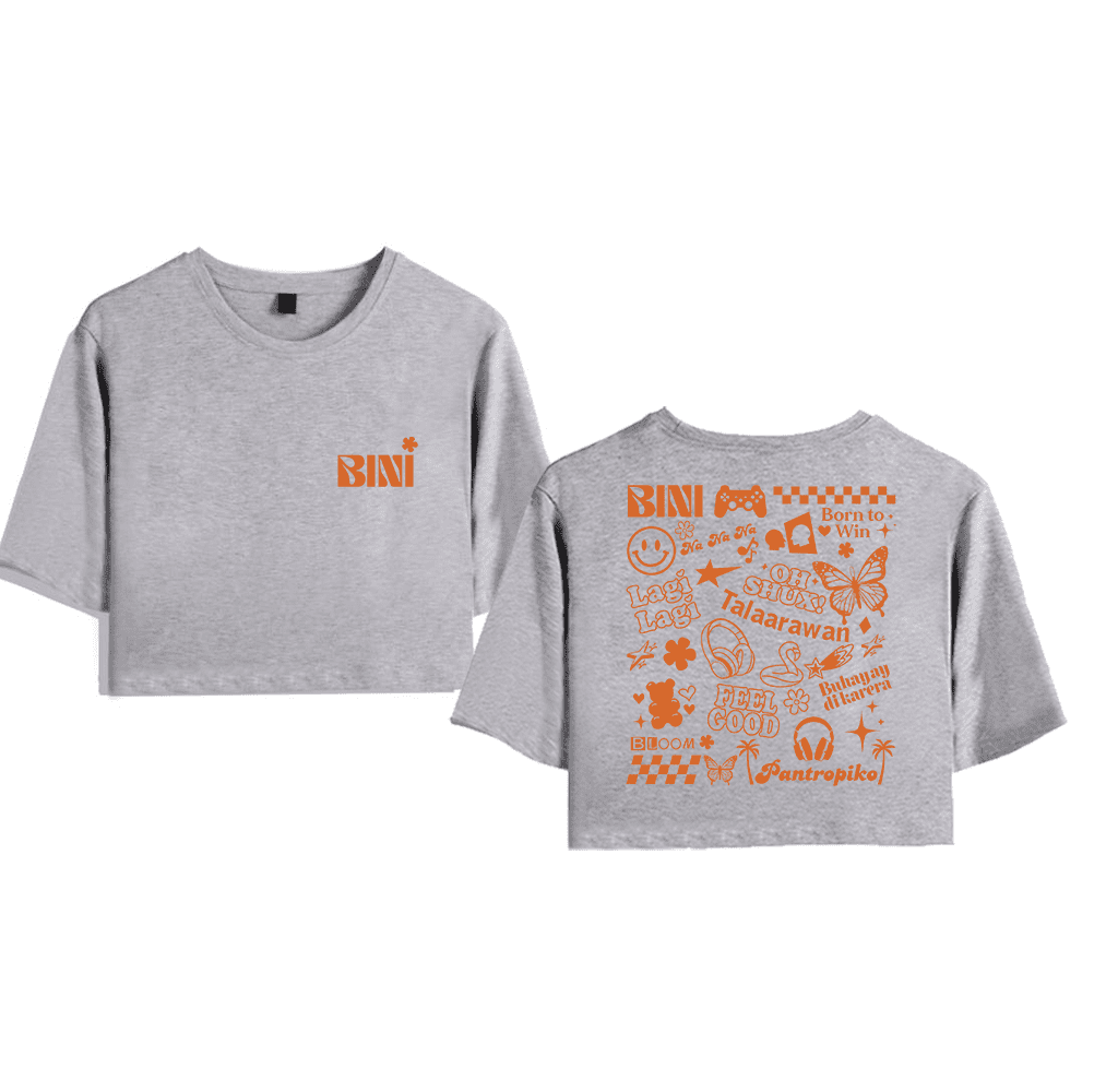 BINI Merch Album illustration Crop Top Baby T-shirt Shorts Suits Women ...