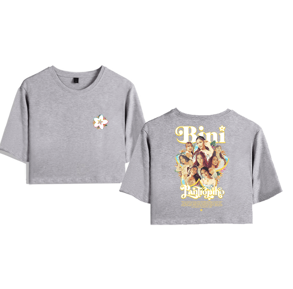 BINI Merch Pantropiko Crop Top Baby T-shirt Shorts Suits Women Girls ...