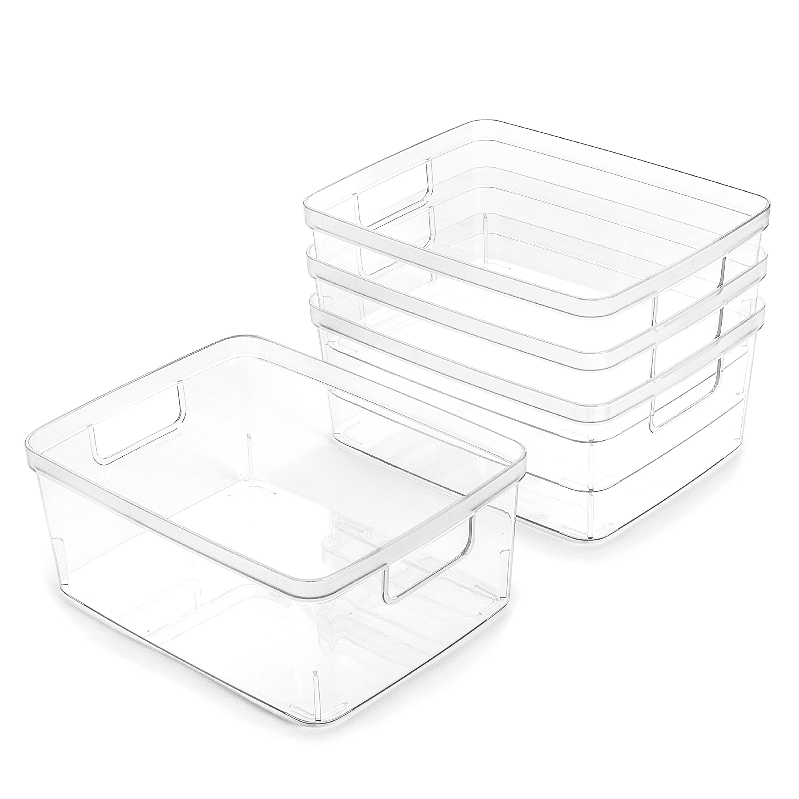 BINO | Plastic Storage Bins, Small - 4 Pack | THE LUCID COLLECTION ...