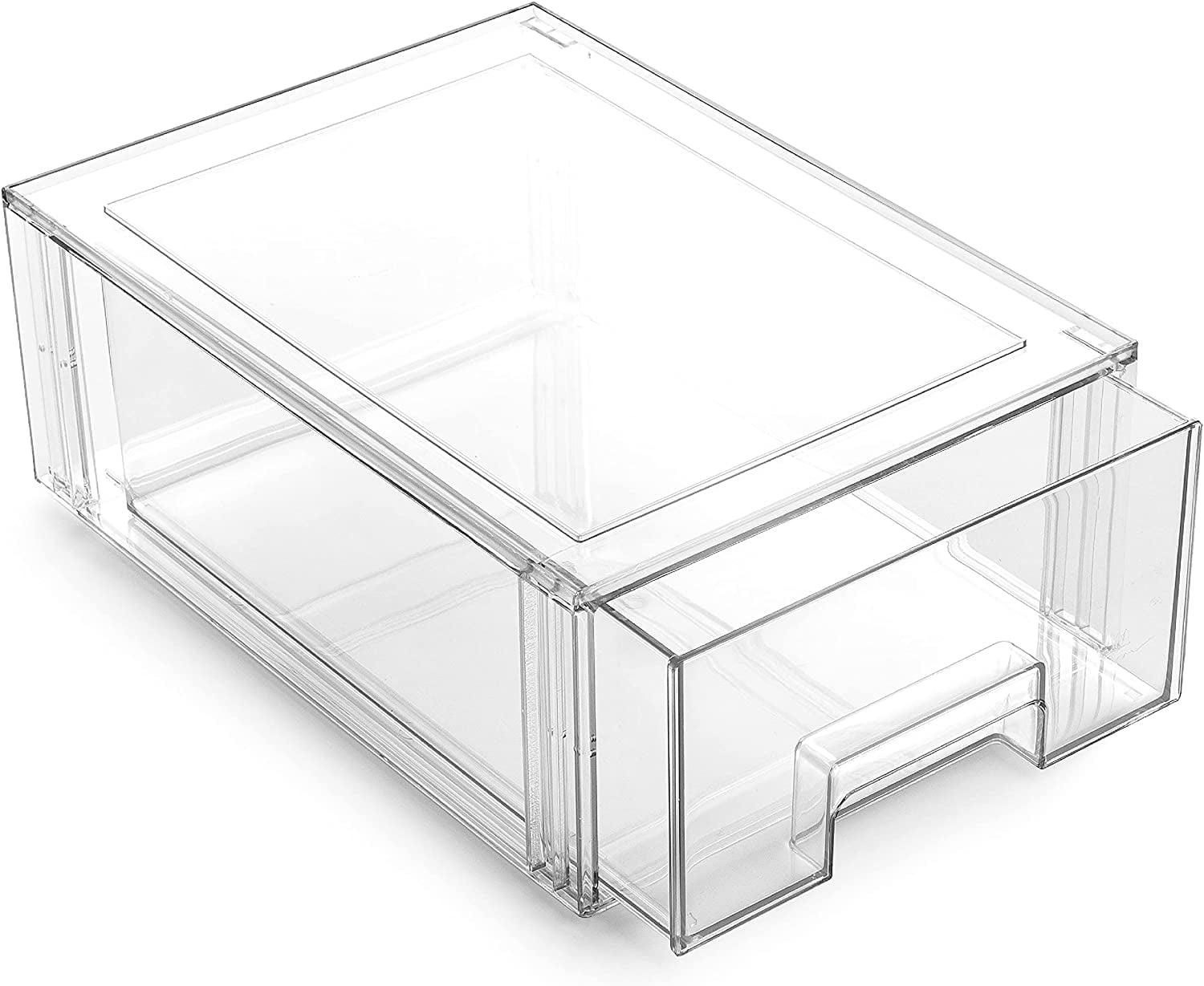 BINO | Stackable Plastic Storage Drawers, Large - 6 Pack | THE CRATE ...