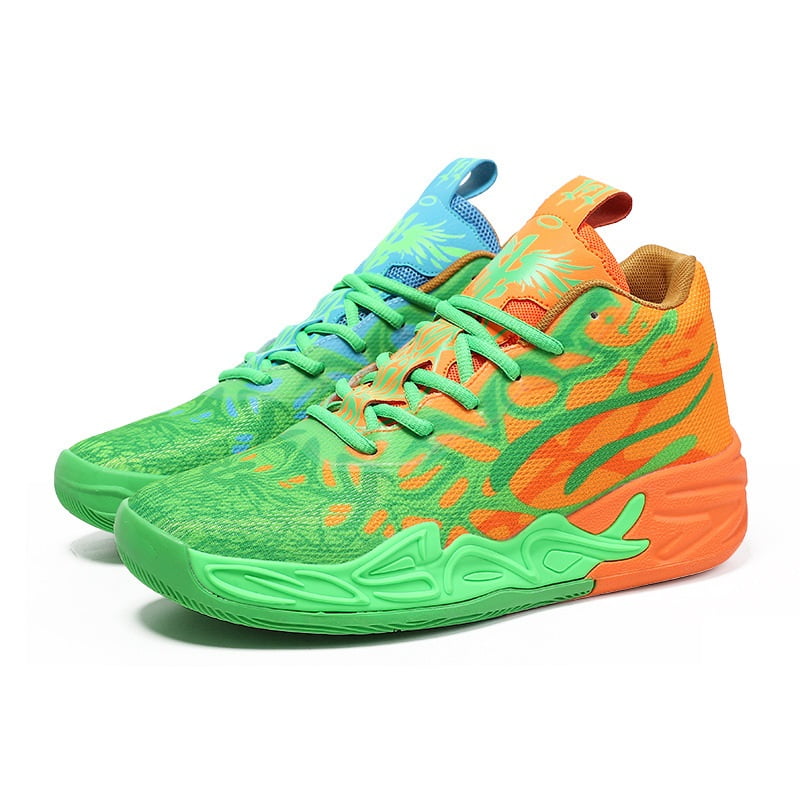 BINQER Men's Basketball Boots Mesh Breathable Fashionable Sports ...