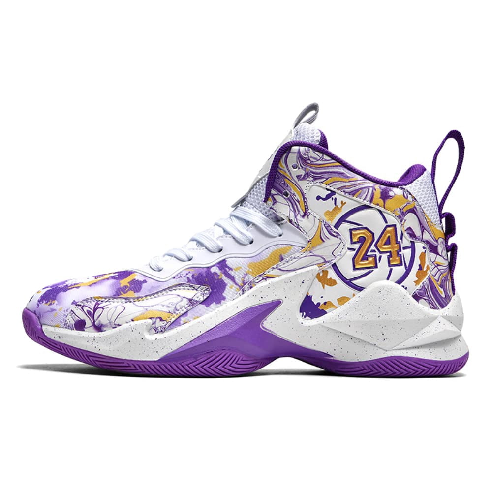 BINQER Men's High Top Basketball Shoes Are Breathable and Lightweight ...