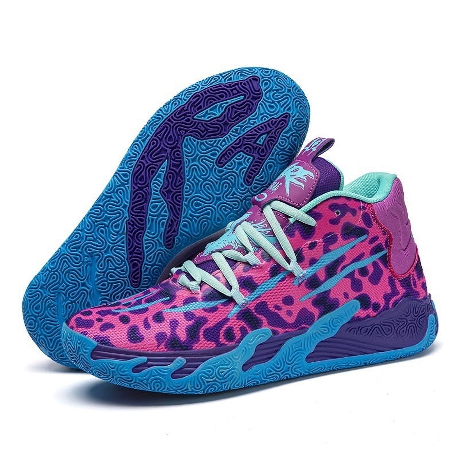 BINQER Unisex Basketball Sneakers Breathable Athletic Shoes with Multi ...
