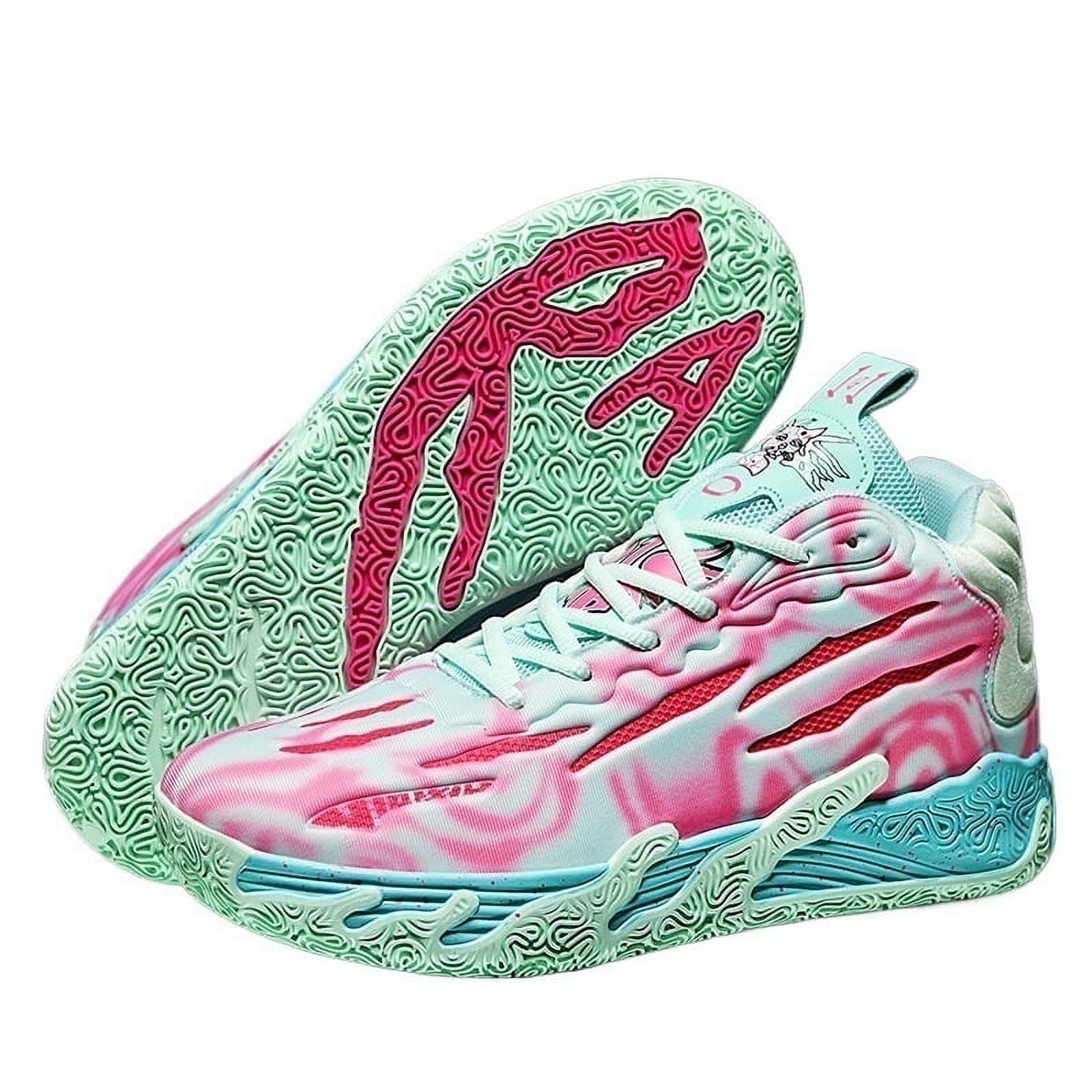 BINQER Unisex Basketball Sneakers Breathable Athletic Shoes with Multi ...