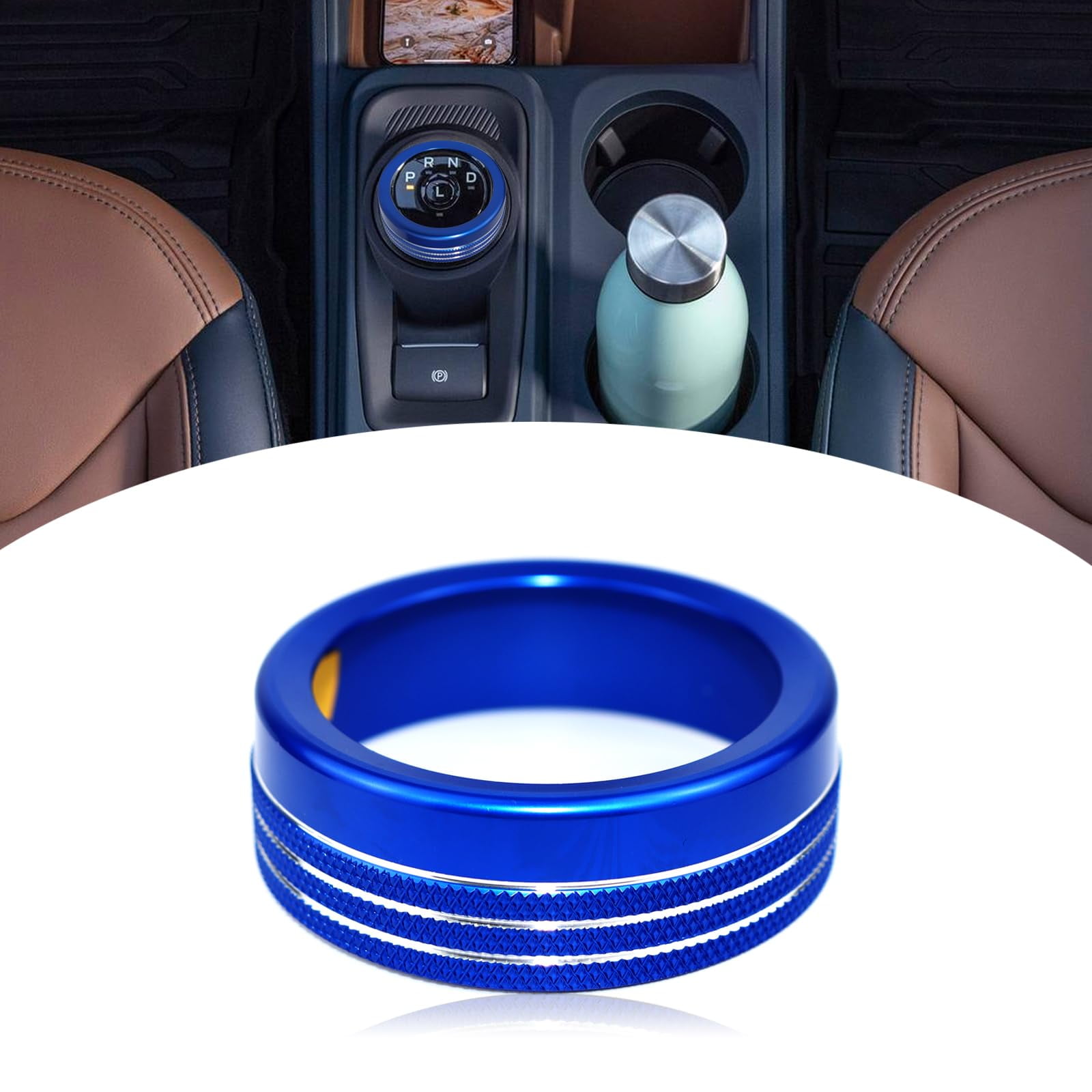 BINQIGOO Car Gear Shift ZS23 Switch Button Ring Trim Knob Cover Cap ...