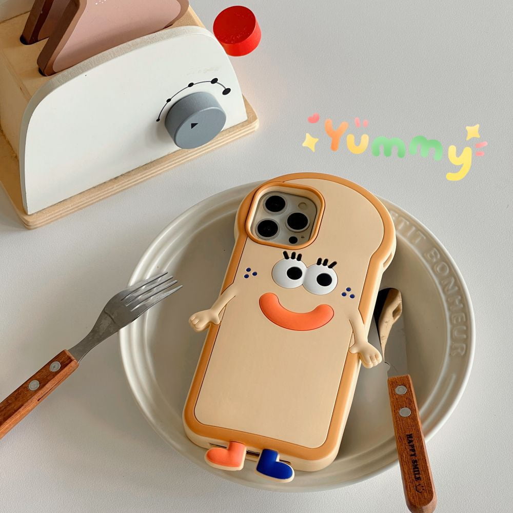 BINUFF Sausage Toast iPhone Case, Silicon, Anti-fall for iPhone 11/12 ...
