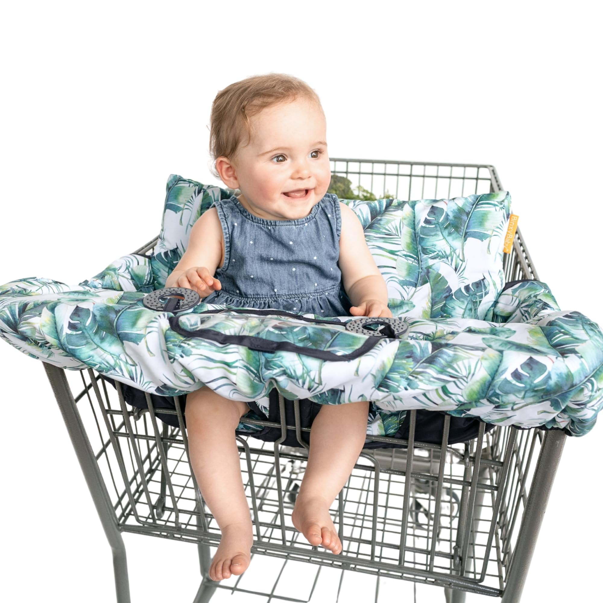 BINXY BABY 2-in-1 Cushy Cart Cover and High Chair Cover | Universal Fit ...