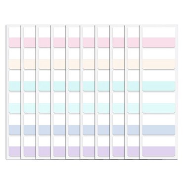 Post-it Tabs File Tabs, 2 x 1 1/2, Assorted Pastel, 24/Pack - Walmart.com