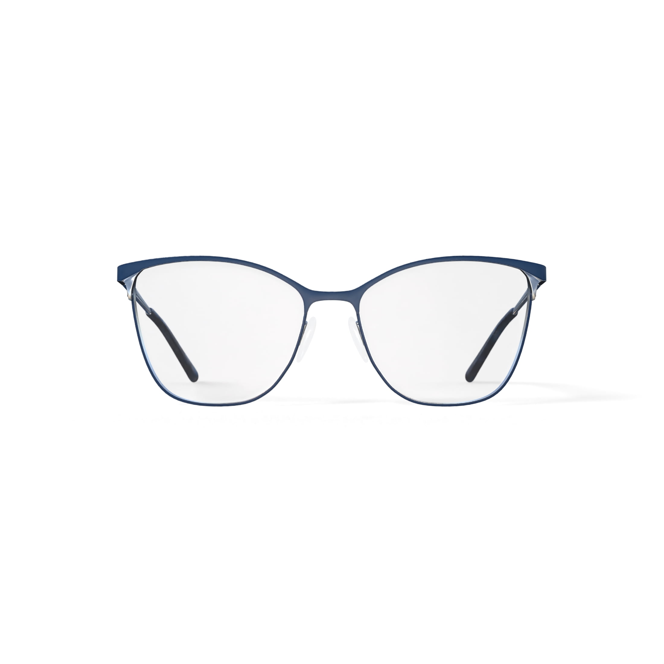 Bio Eyes Women's Chloe Square Prescription Eyeglasses with Case, Blue ...