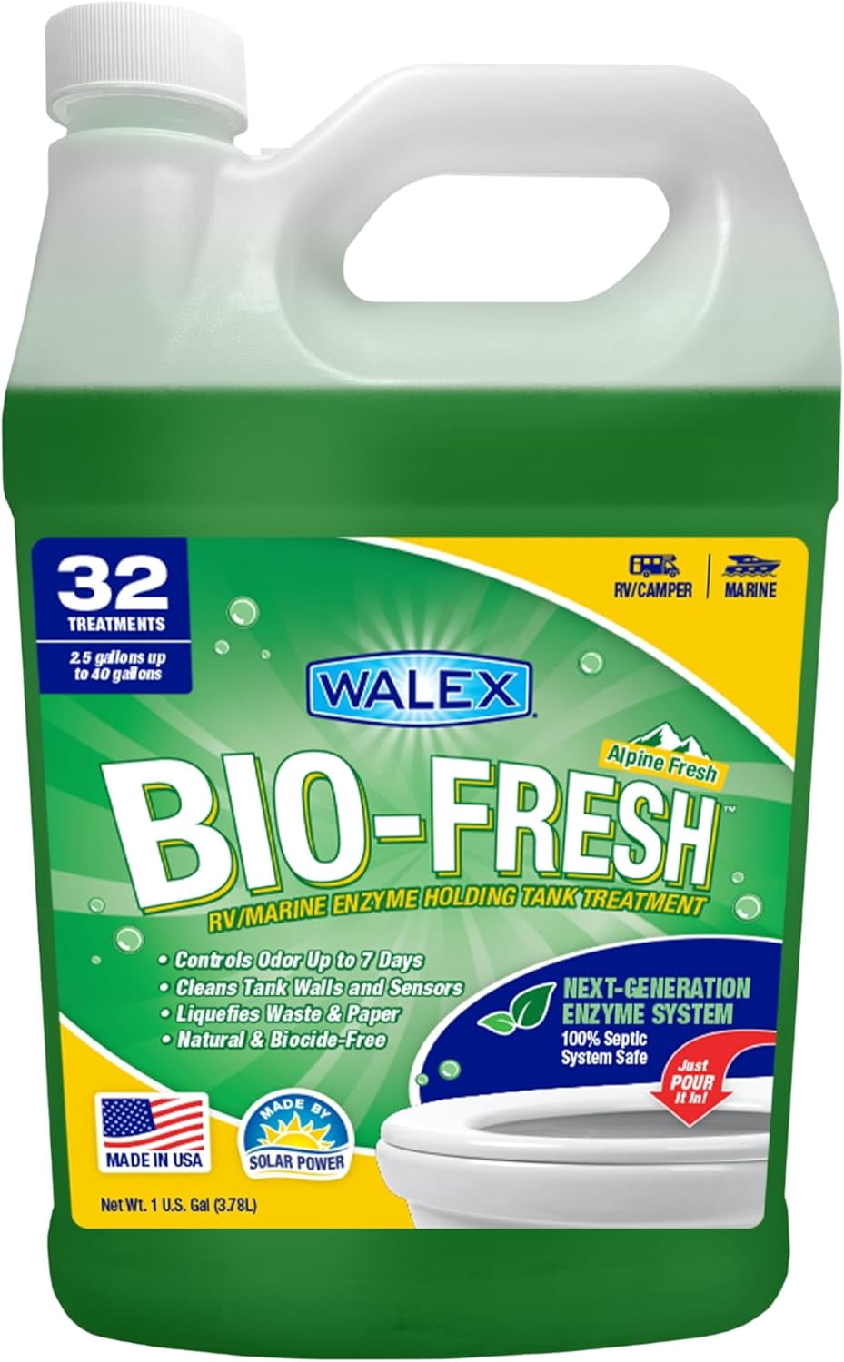 Bio-Fresh Green Enzyme RV/Marine Holding Tank Deodorizer/Digester - 1 ...