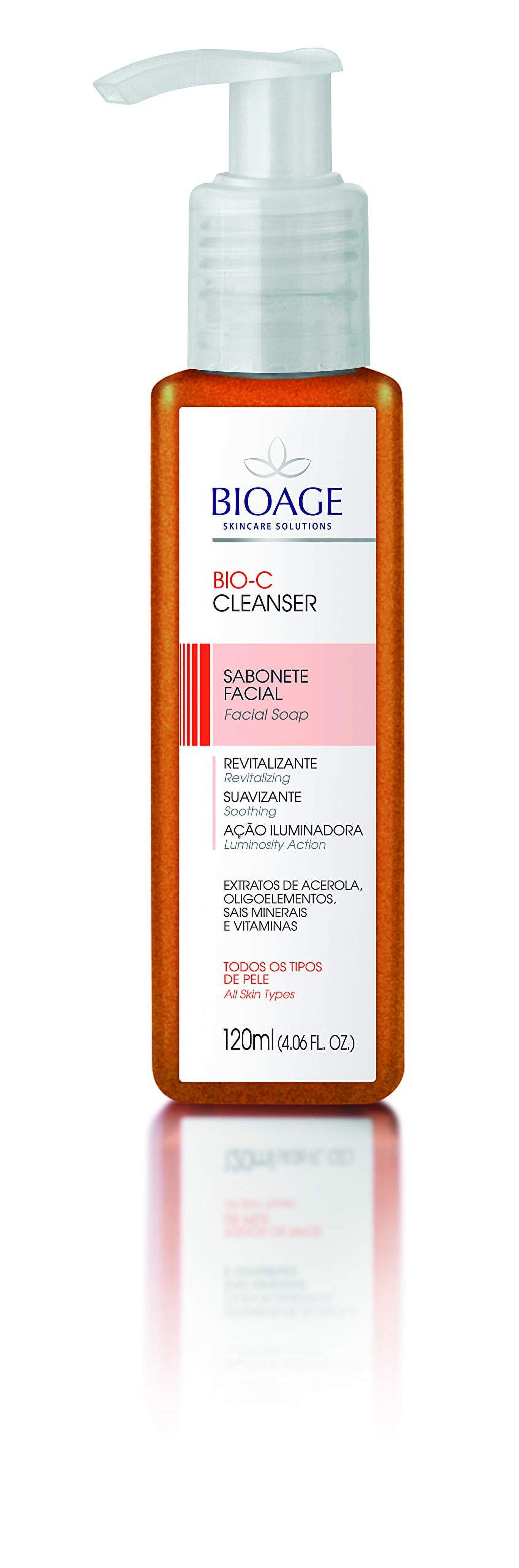 BIOAGE Bio-C Cleanser Facial Gel – Revitalizing Soothing Antioxidant ...