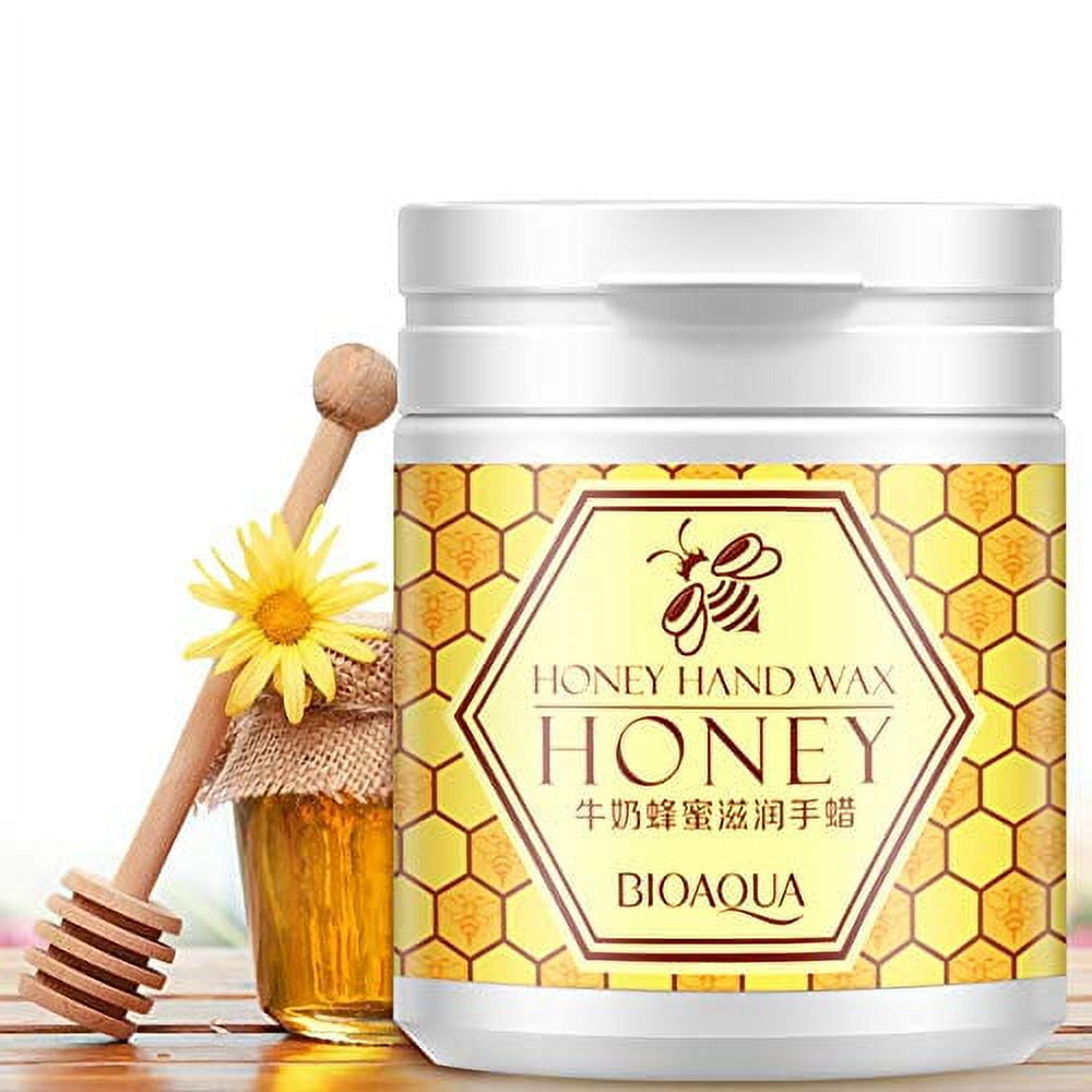 BIOAQUA Natural Honey & Milk Hand Gentle Wax Soft Silky Skin Natural ...
