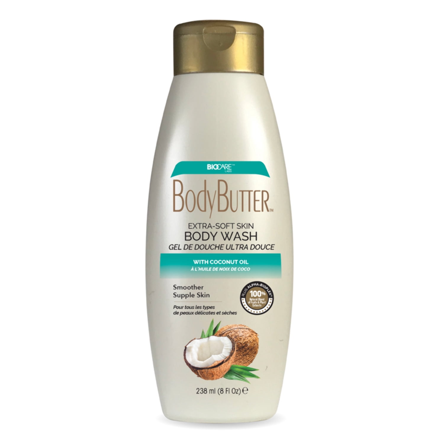 BIOCARE LABS - Body Butter Body Wash Extra Soft Coconut - Walmart.com