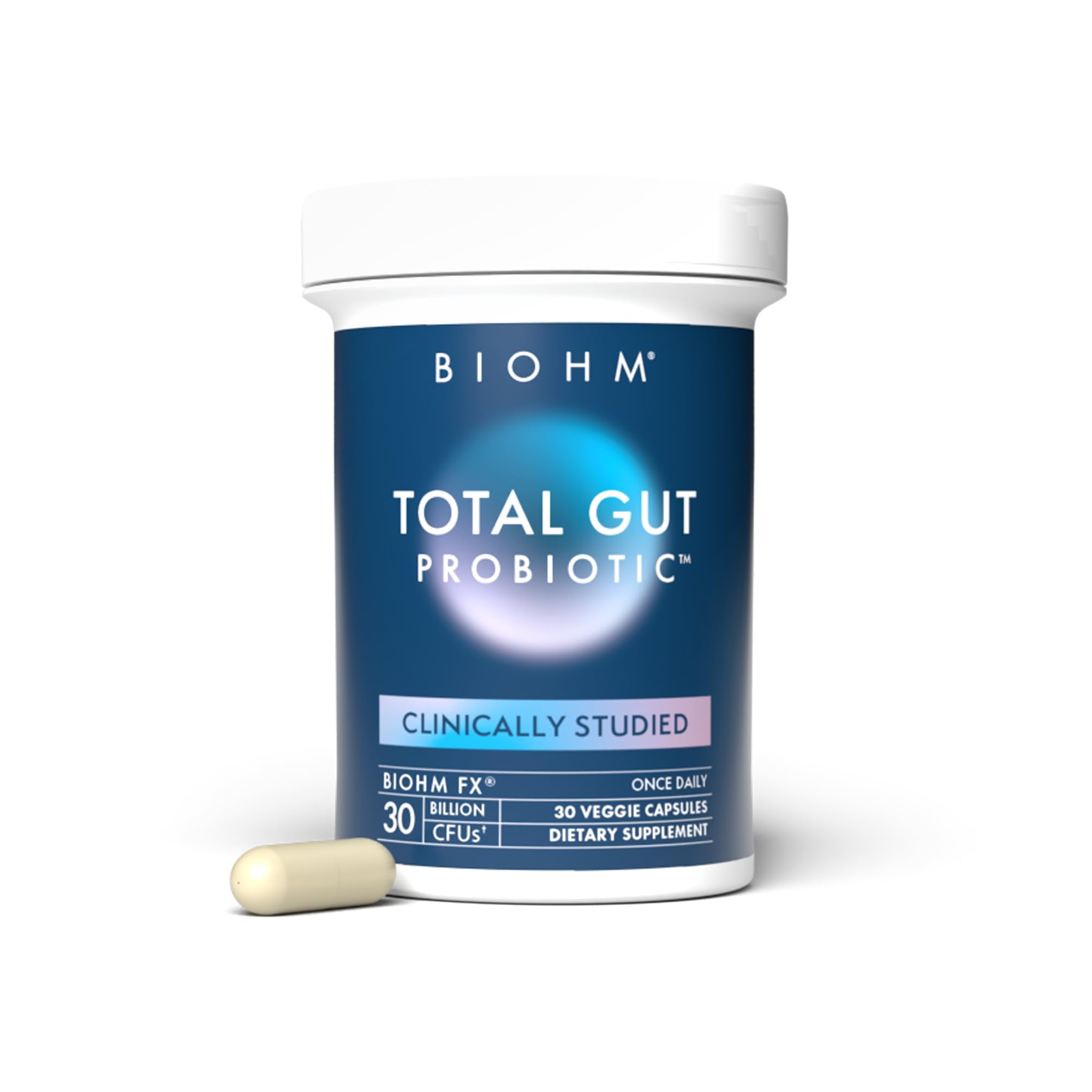 BIOHM Total Probiotic, 30 Billion CFU Daily Probiotics for Women & Men ...