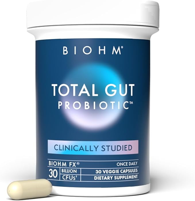 BIOHM Total Probiotic 30 Billion CFU Daily Probiotics for Women and Men ...