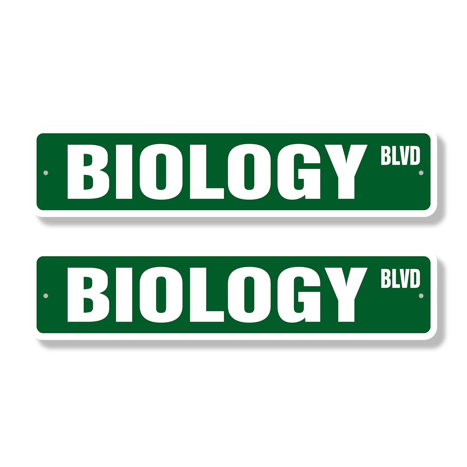 BIOLOGY Classic Street Sign (2 Pack) teacher professor science college ...