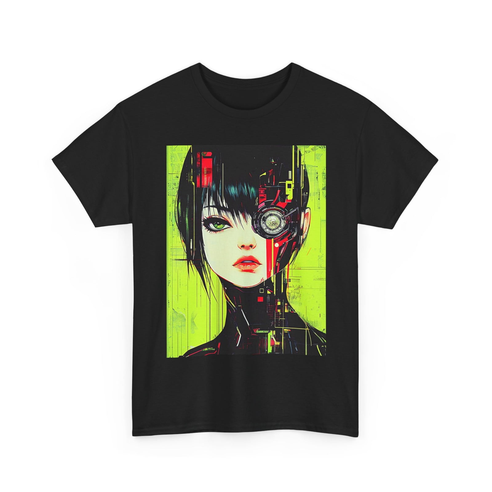 BIONIC CYBOR AI ROBOT ANIME ART TSHIRT TEE MEN WOMEN SHIRT GAMER ...