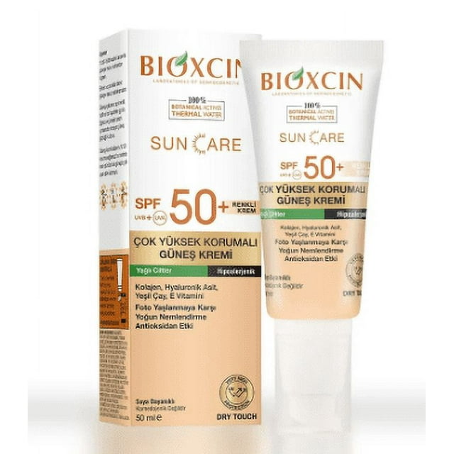 BIOXCIN SUN CARE Very High Protection Tinted Sunscreen for Oily Skin ...