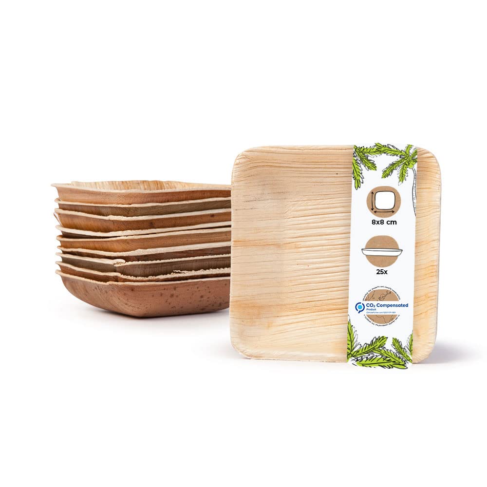 BIOZOYG Dipping Bowls 25 MMF7 Pack 3 oz Square - Disposable Mini Bowls ...