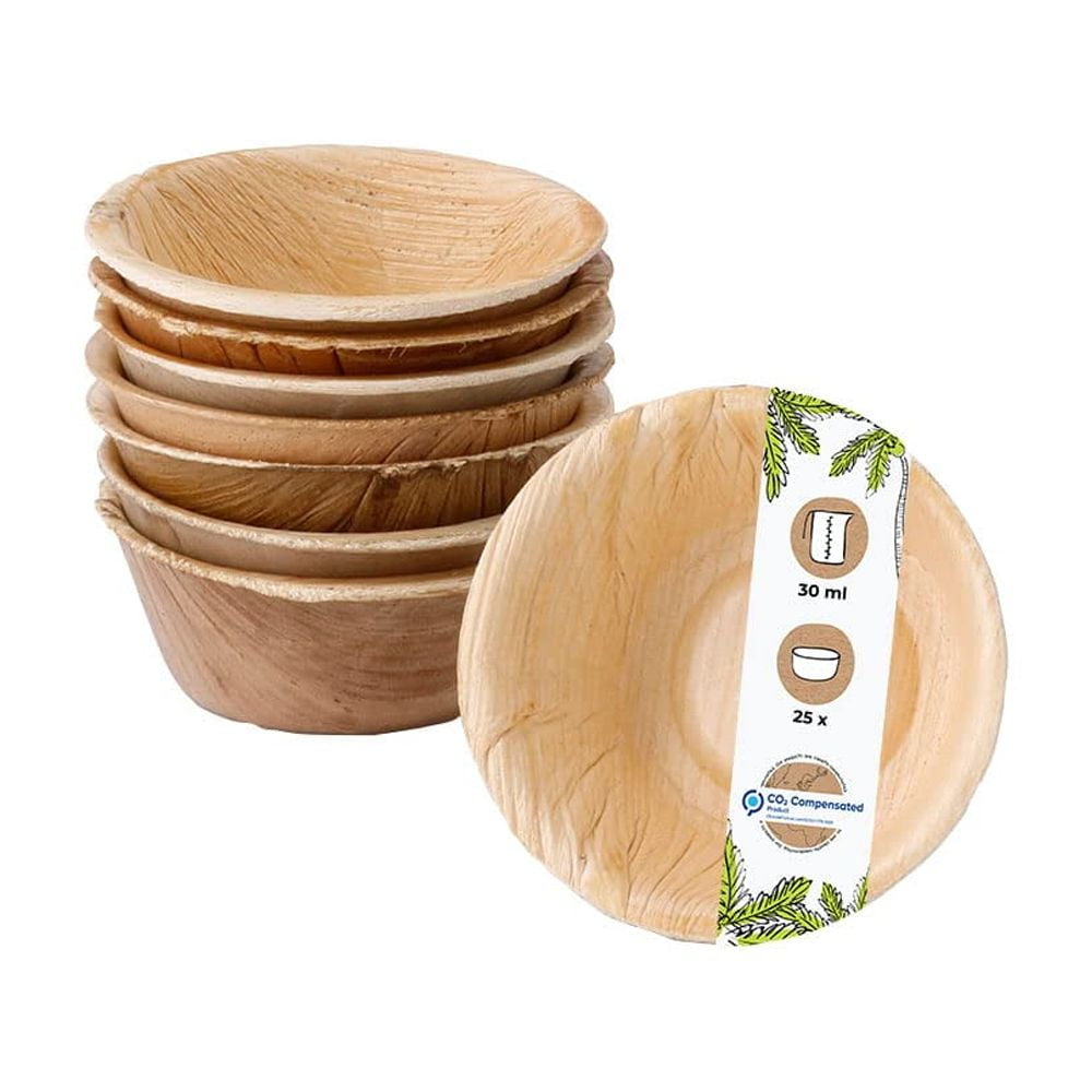 BIOZOYG Dipping Bowls 25 YPF5 Pack 1 oz Round - Disposable Mini Bowls ...