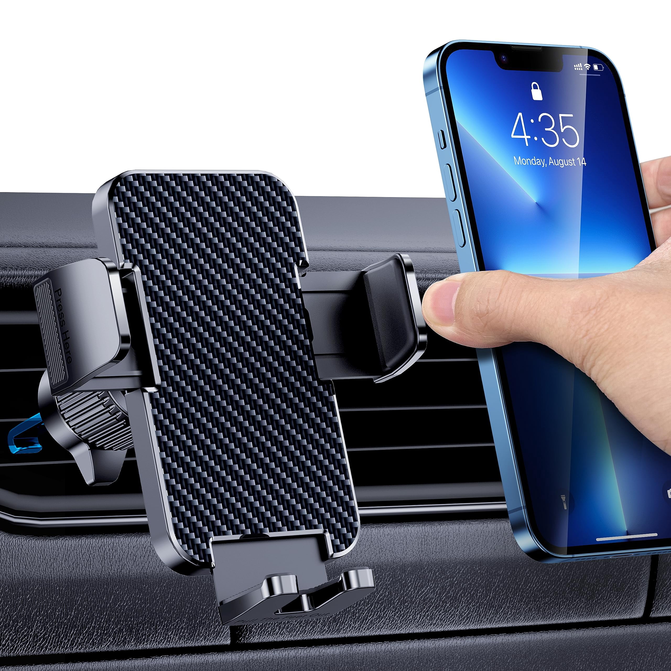 BIPOPIBO Phone Mount for Car Phone Holder Cell Phone Holder Hands Free ...