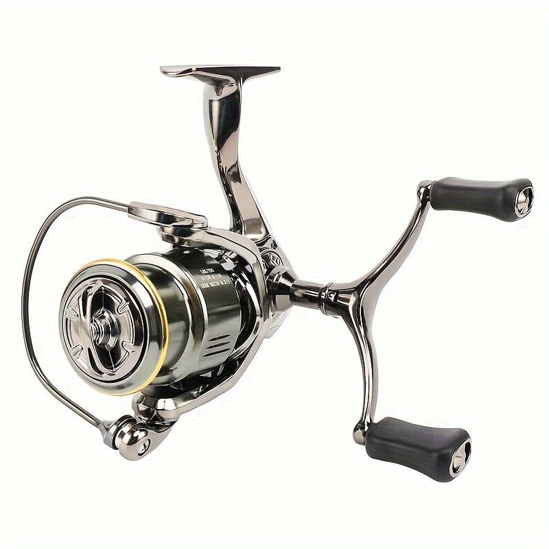 BIQIANWO 1pc 5.2:1 Speed Ratio Rotating Fishing Reel 13+1 Bearing Metal ...