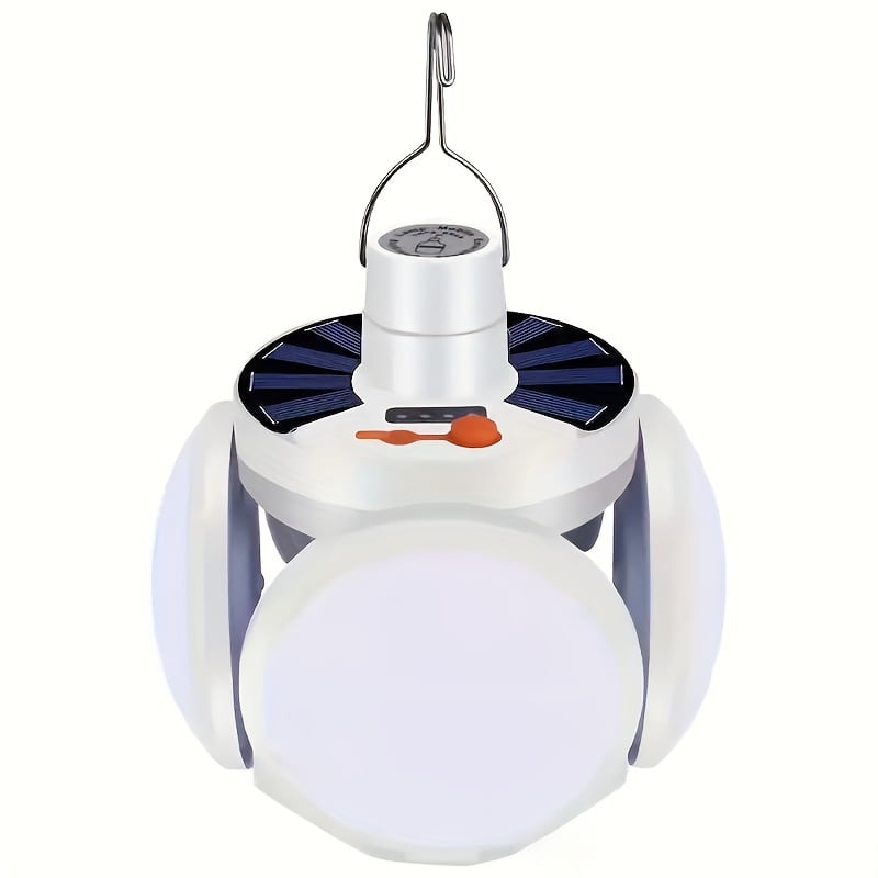 BIQIANWO 1pc Solar Bulb Lamp with 5 Lighting Models, Foldable Hanging ...