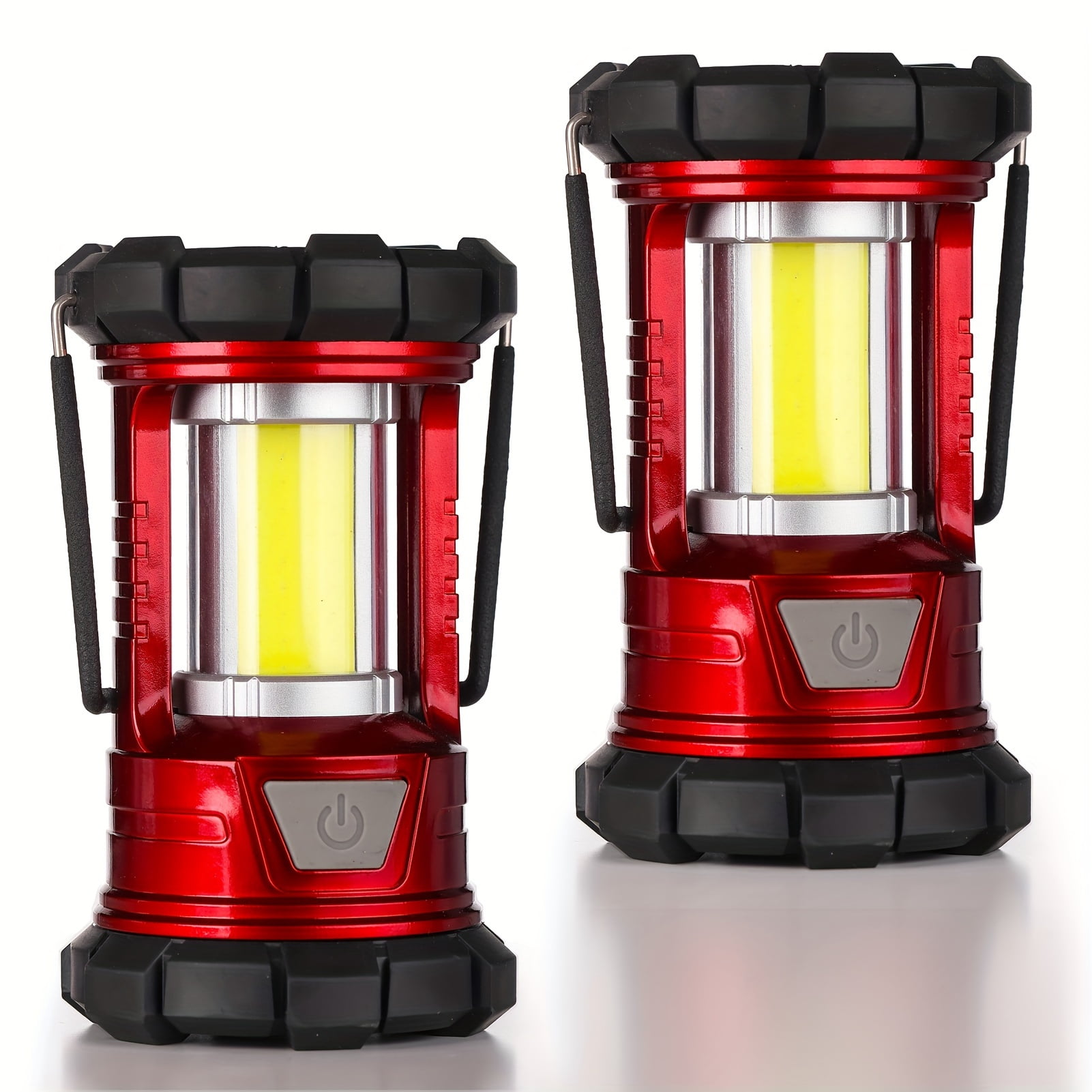 BIQIANWO 2 Pack Rechargeable Camping Lantern, 1500LM 3 Light Modes ...