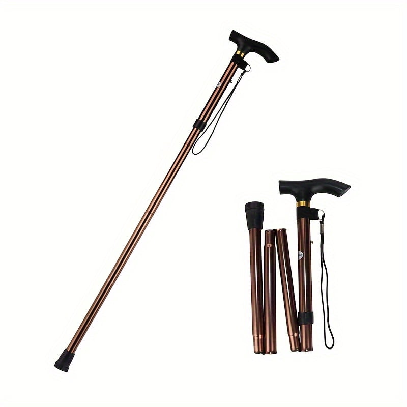 BIQIANWO Adjustable Ultra-Light Aluminum Alloy Hiking Stick - 5-Section ...