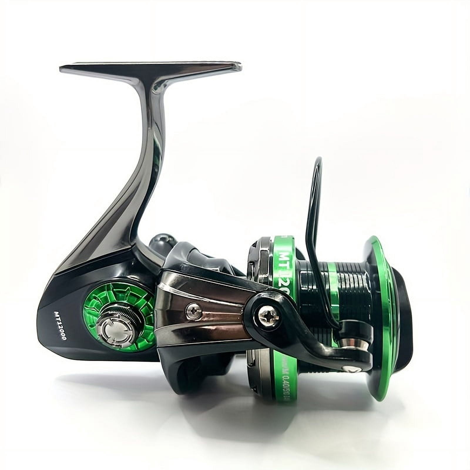 BIQIANWO Ambidextrous Aluminum Alloy Fishing Reel, 9000-12000 Series ...