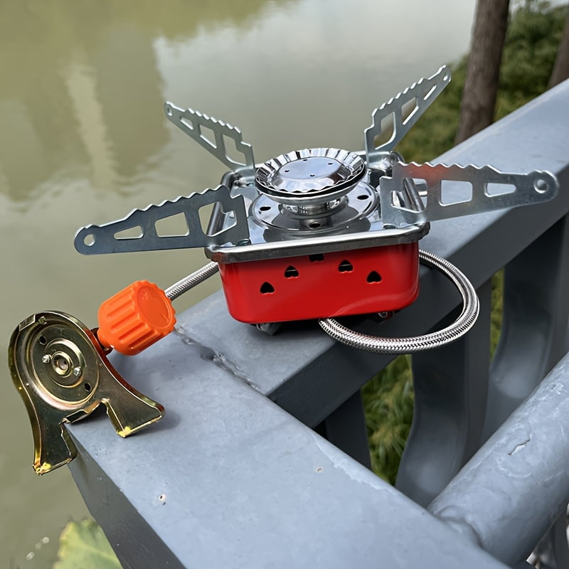 BIQIANWO BIQIANWO Portable Stainless Steel Camping Gas Stove with ...