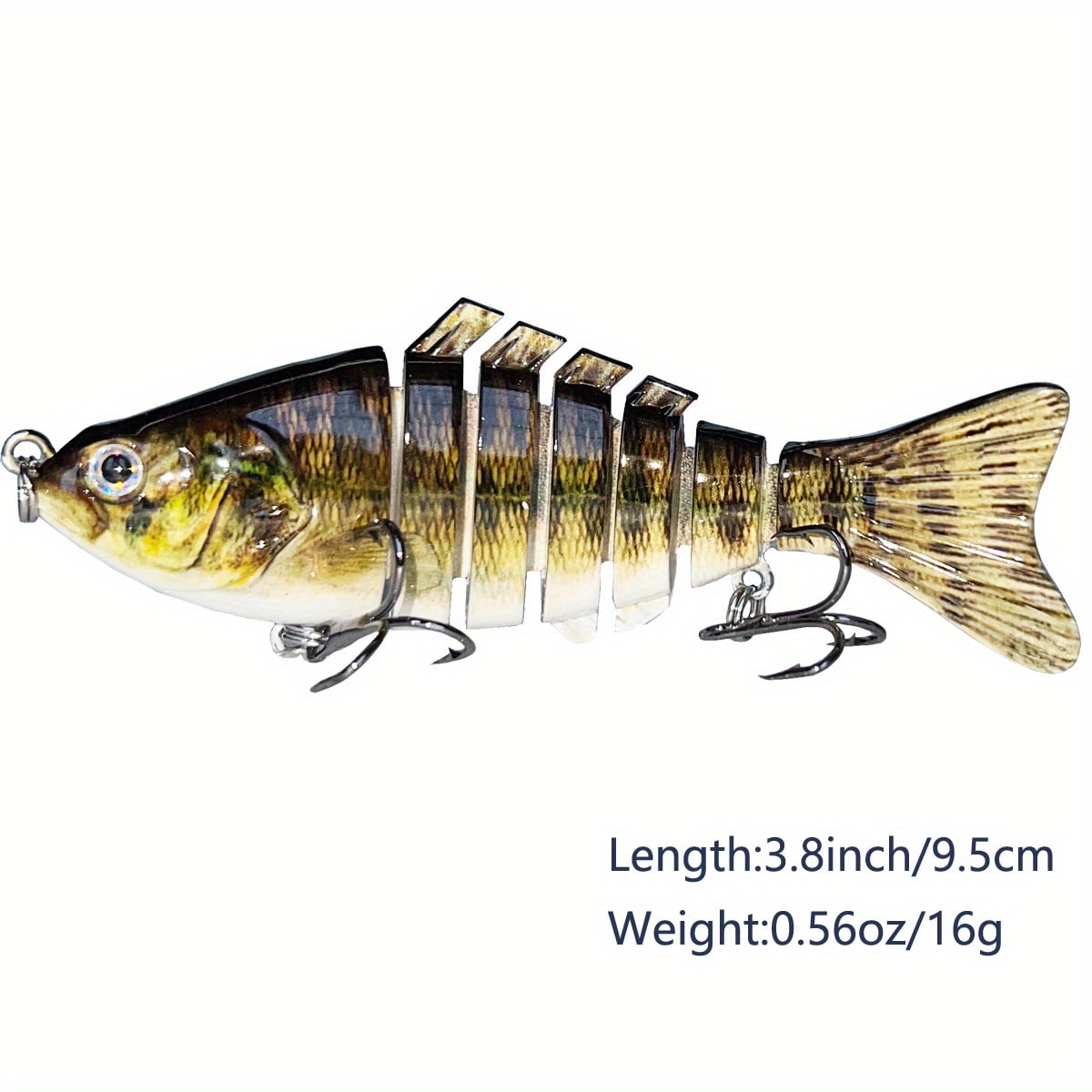 BIQIANWO Fishing Lures, Full-Size Multi Jointed Swimbait, Slow Sinking ...