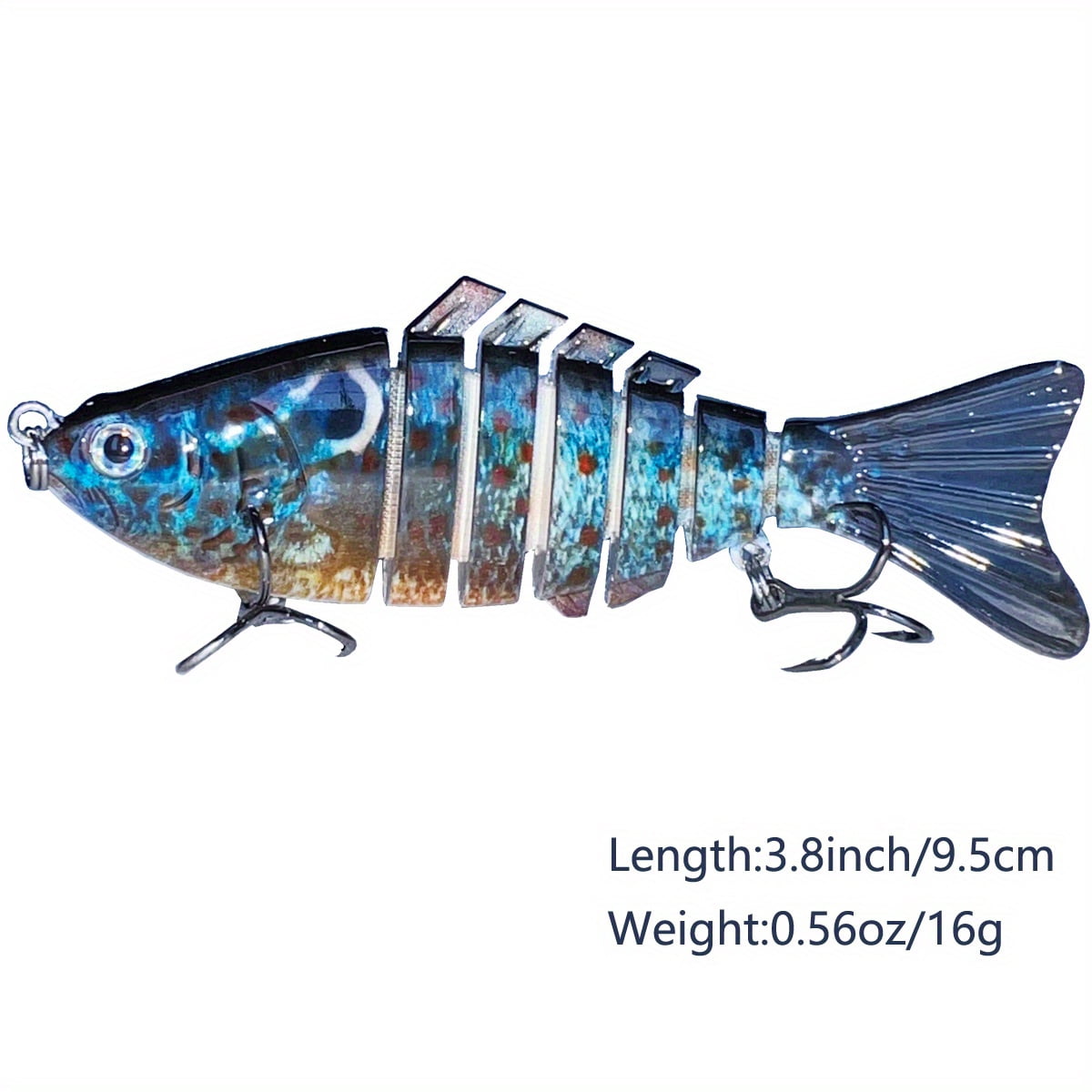 BIQIANWO Fishing Lures, Full-Size Multi Jointed Swimbait, Slow Sinking ...