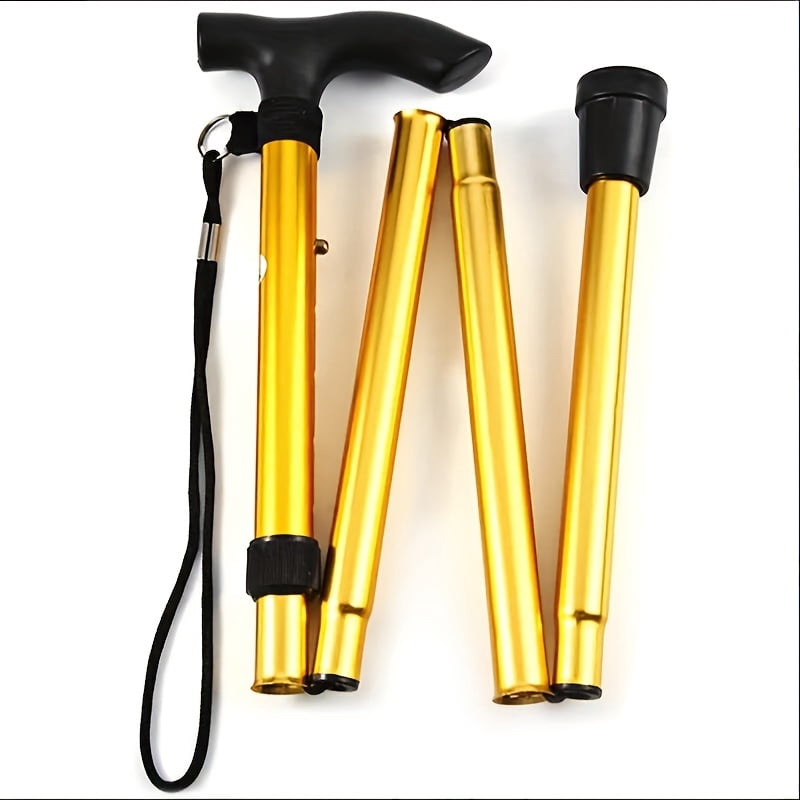 BIQIANWO Foldable Aluminum Walking Stick with Adjustable Height ...