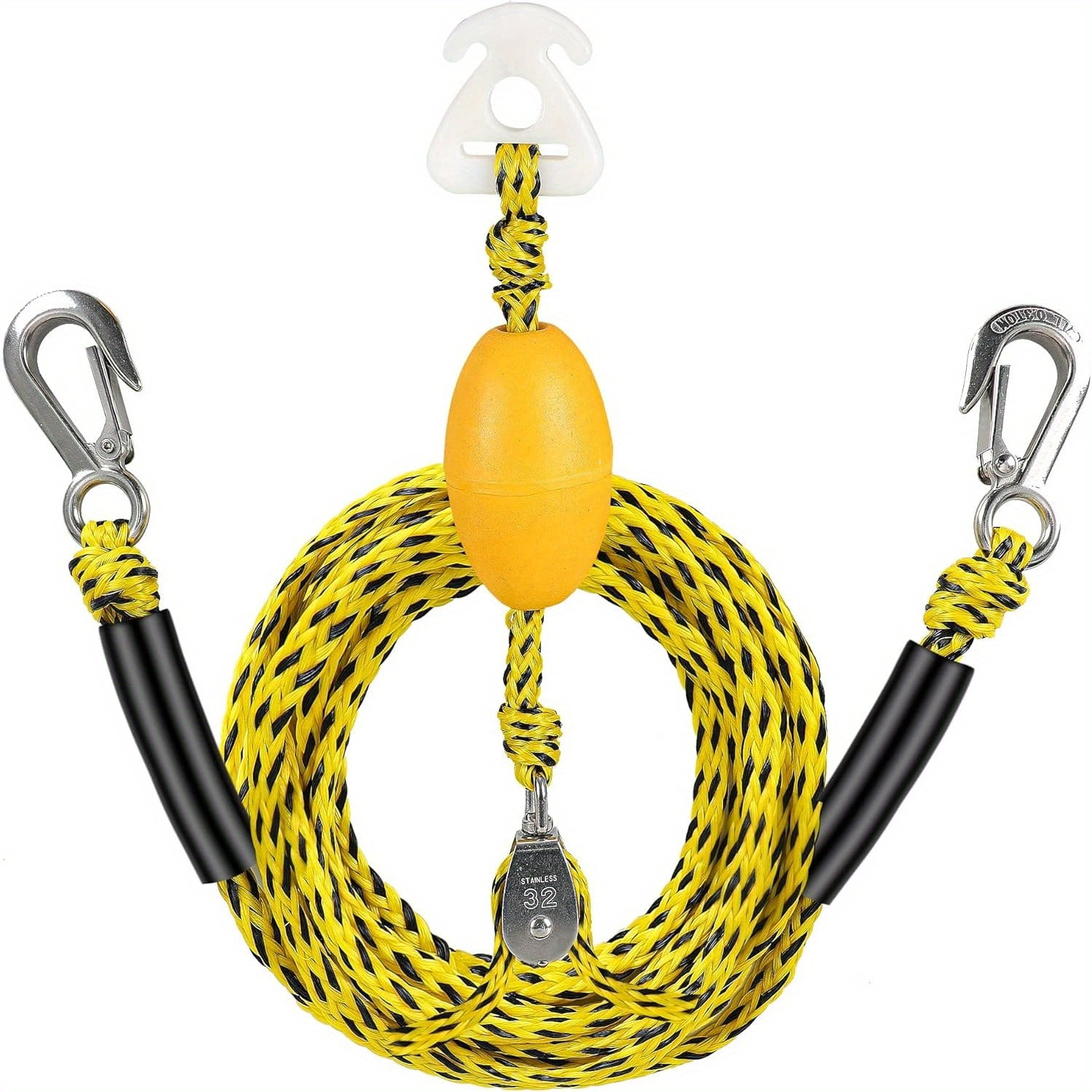 BIQIANWO Heavy Duty Watersports Tow Harness with D-Rings, PE Material ...