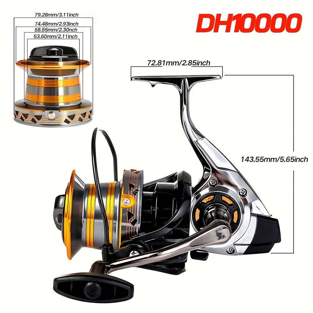 BIQIANWO High-Performance Long-Cast Spinning Reel - Full Metal, Strong ...