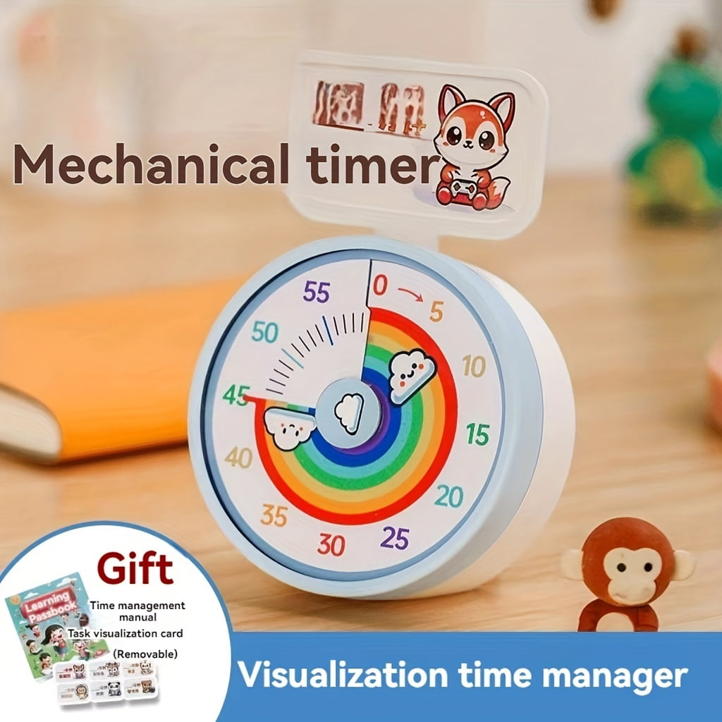 BIQIANWO Mechanical Timer Reminder Mechanical Positive Countdown Timer ...
