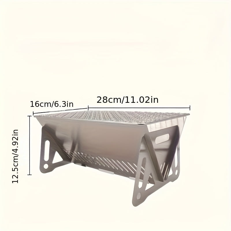 BIQIANWO Outdoor Portable Mini Grill Camping Coffee Stove, Charcoal ...