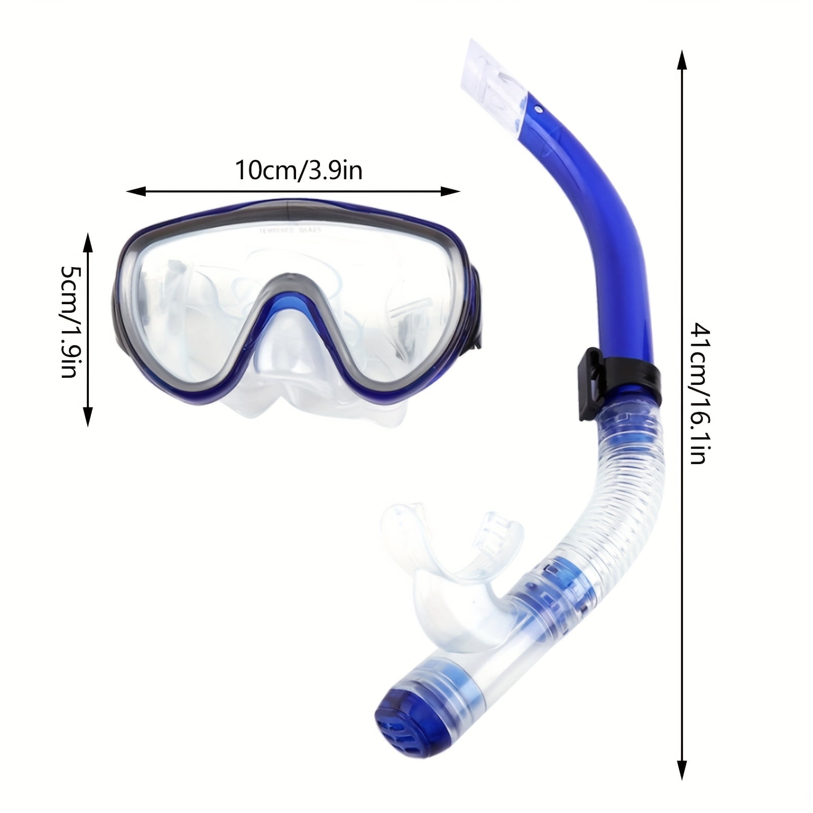 BIQIANWO Professional Snorkeling Snorkel Diving Scuba Package Set With ...